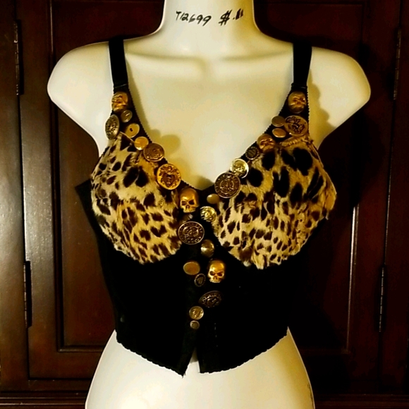 Kristi Smart | Tops | Leopard Skin Bustier By Kristi Smart | Poshmark